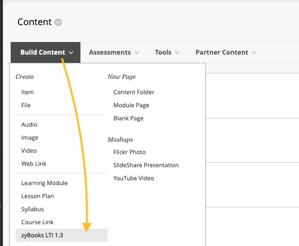 Blackboard - How to link a zyBook assignment/section/TOC to an LMS ...