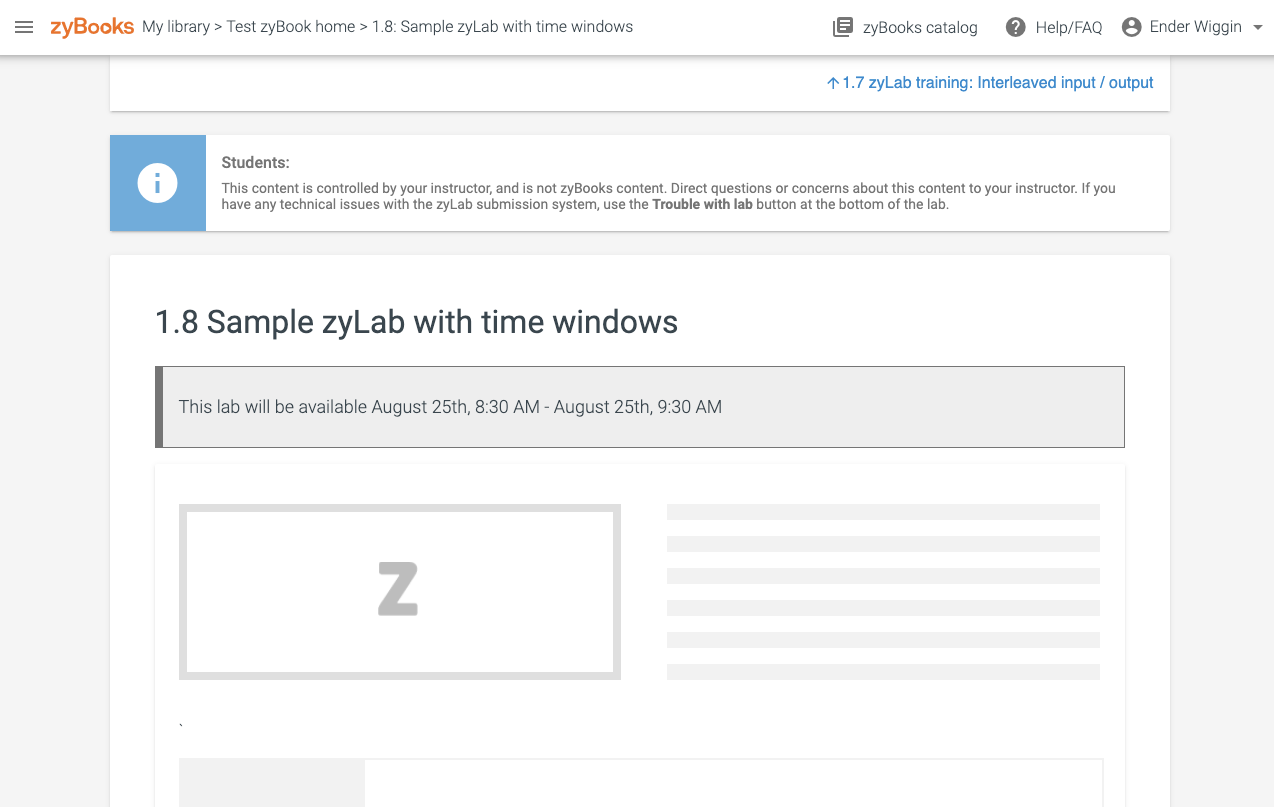 Can I set a start date and end date for a Classic zyLab? – zyBooks ...