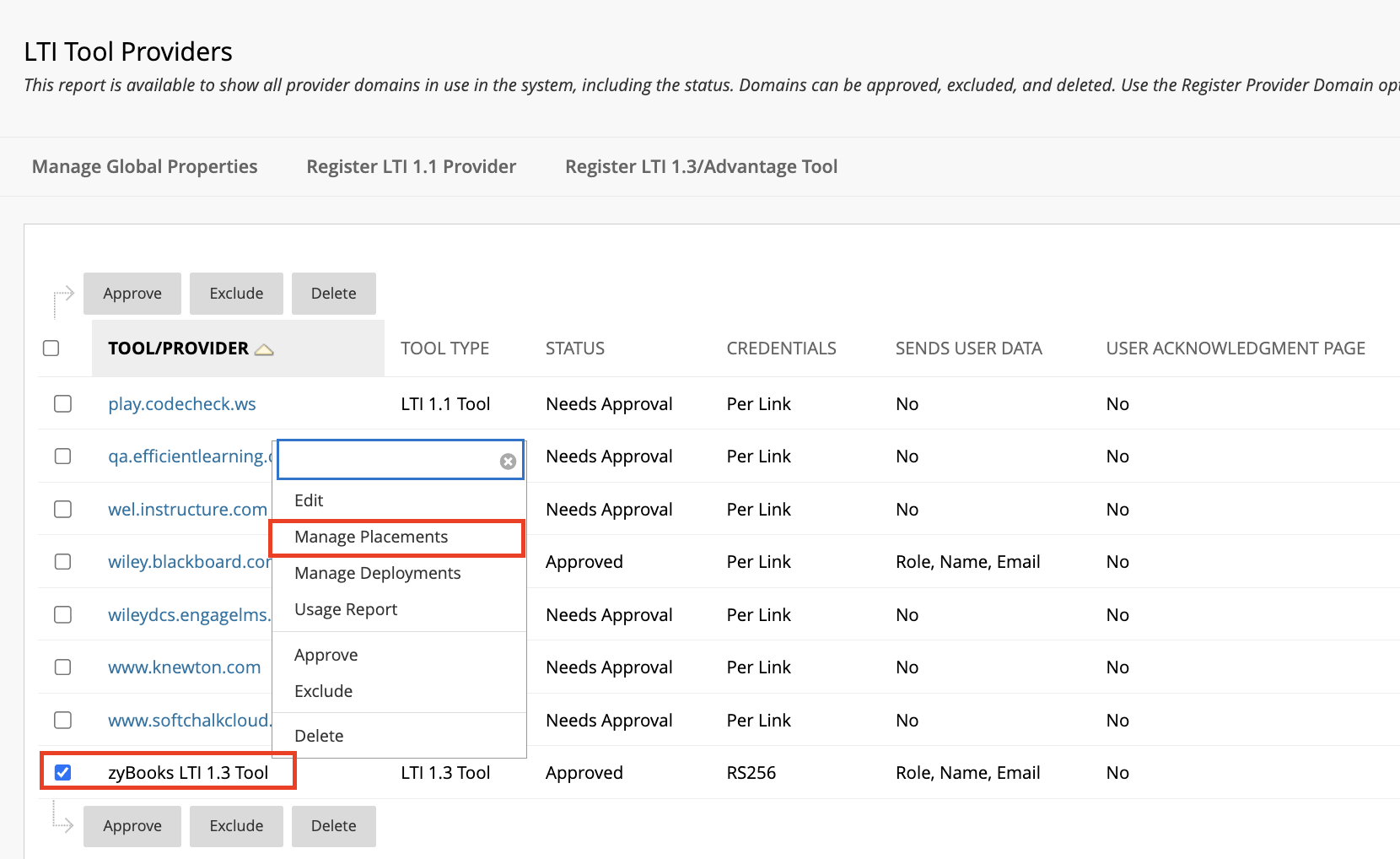 LTI 1.3 Deep Link Configuration – zyBooks - Help center