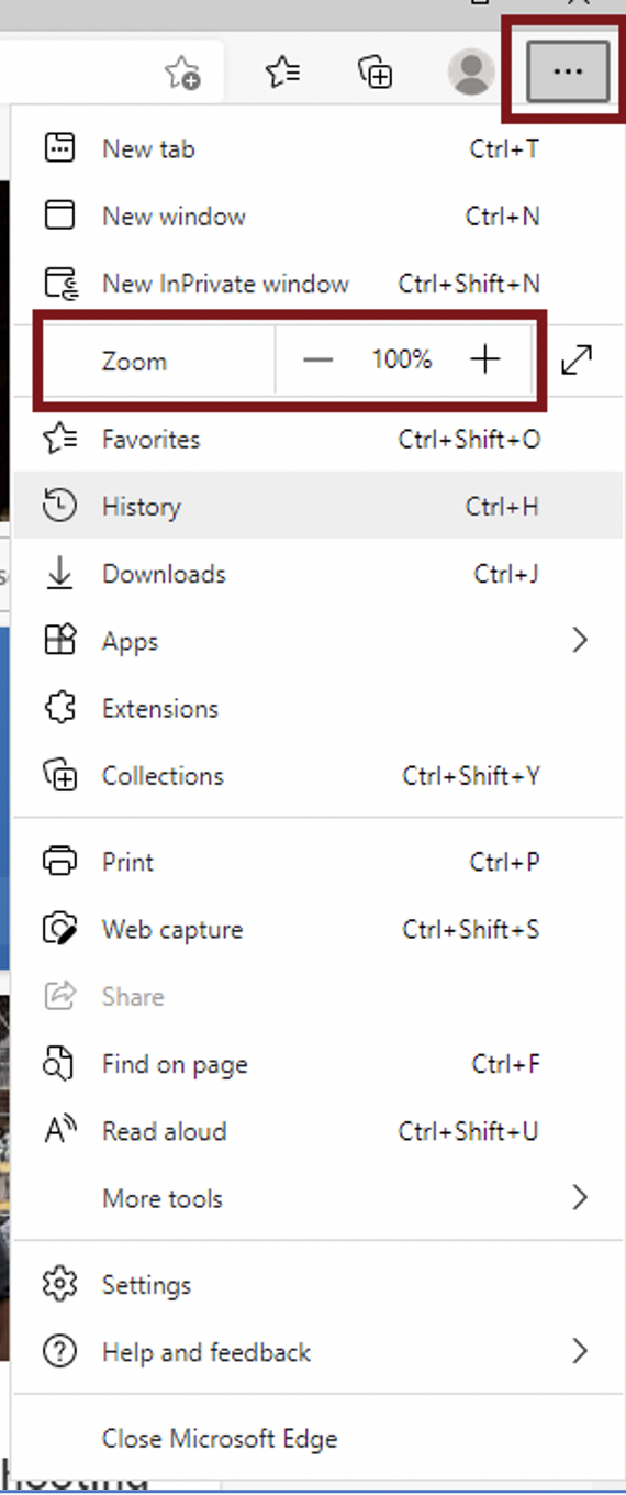 How can I change font sizes and magnify content in my browser ...