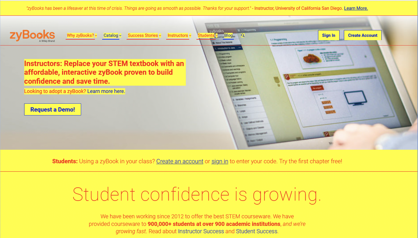 How do I change color settings for my zyBook? – zyBooks - Help center